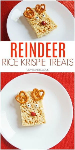 Reindeer Rice Krispie Treats - Crafts on Sea