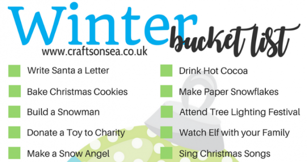 Winter Bucket List For Families: Free Printable - Crafts on Sea