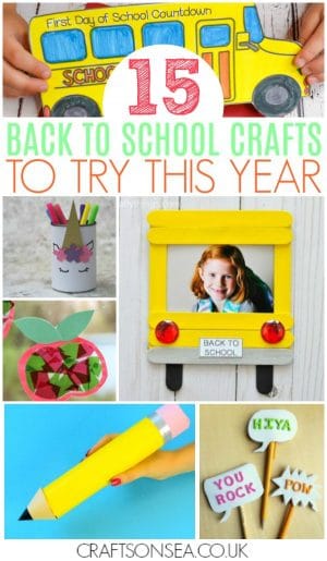 15 Back To School Crafts Kids Will Love - Crafts on Sea