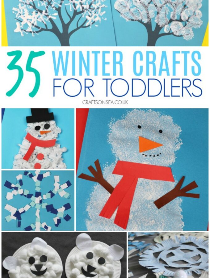 Winter Cut and Paste Scene: FREE Printable - Crafts on Sea