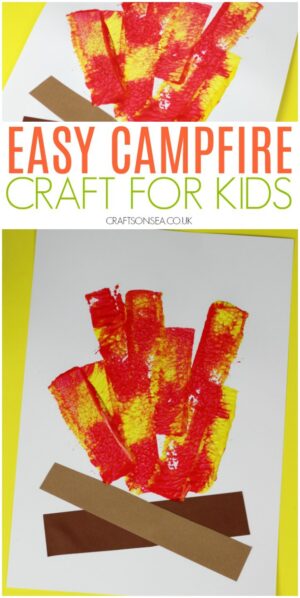Easy Campfire Craft for Kids - Crafts on Sea