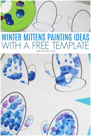 Winter Mittens Painting Ideas for Kids - Crafts on Sea