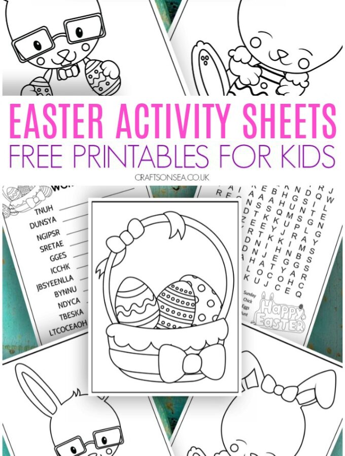 Easter Cut and Paste Craft (FREE Printable) - Crafts on Sea