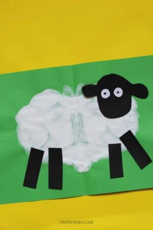 Paint Splat Sheep Craft - Crafts on Sea