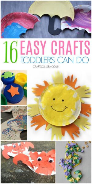 16 Easy and Achievable Toddler Crafts - Crafts on Sea