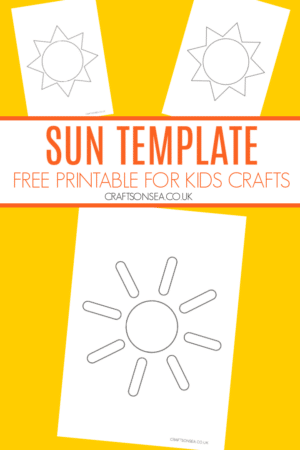 Sun Craft Template (FREE Printable PDF) - Crafts on Sea