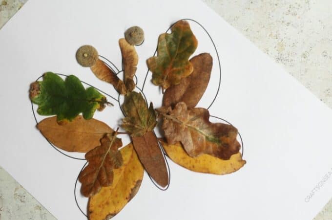 Butterfly Fall Leaf Craft - Crafts on Sea