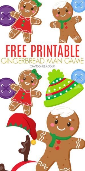 Gingerbread Man Game (FREE Printable) - Crafts on Sea