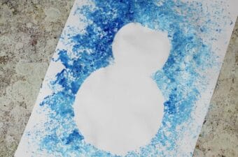 Easy Snowman Art For Kids (Resist Art Craft Using Free Template ...