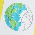 Cut and Paste Earth Day Craft (FREE Printable) - Crafts on Sea