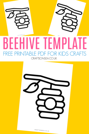 Beehive Template (FREE Printable PDF) - Crafts on Sea