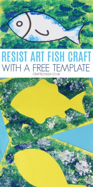 Easy Resist Fish Art For Kids - Crafts on Sea