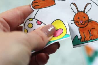 Free Easter Bunny Card Template (3D Printable for Kids) - Crafts on Sea