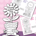 Mothers Day Printable Flower Craft (FREE PDF) - Crafts on Sea