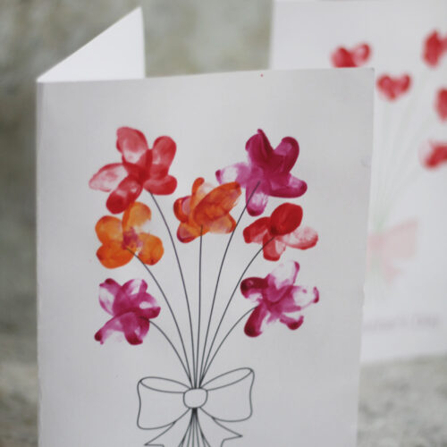 Fingerprint Mothers Day Cards: 6 Free Templates - Crafts on Sea