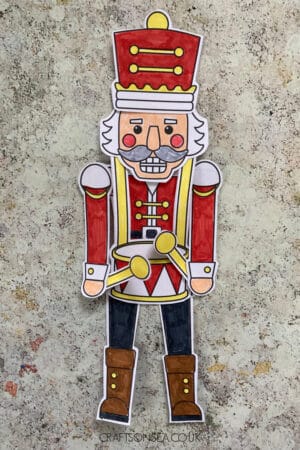 Build a Nutcracker Craft (FREE Printable Template) - Crafts on Sea