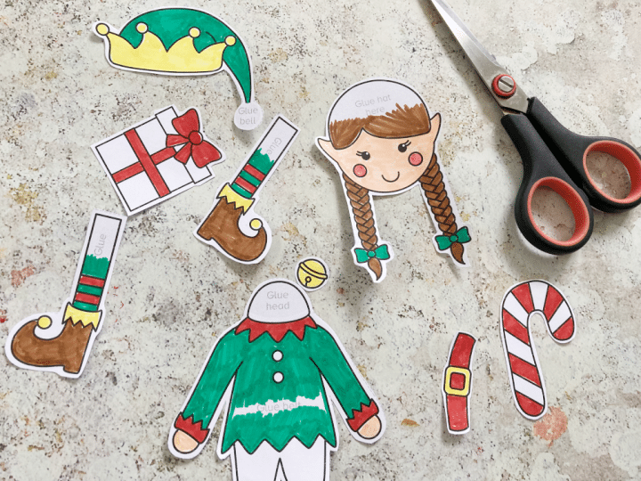 Build an Elf Craft (FREE Printable) - Crafts on Sea