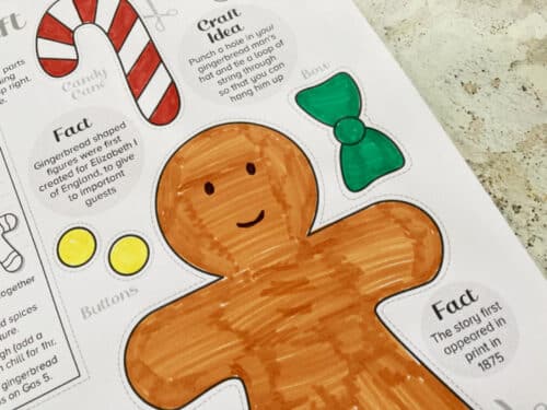 Build a Gingerbread Man Craft (FREE Printable) - Crafts on Sea