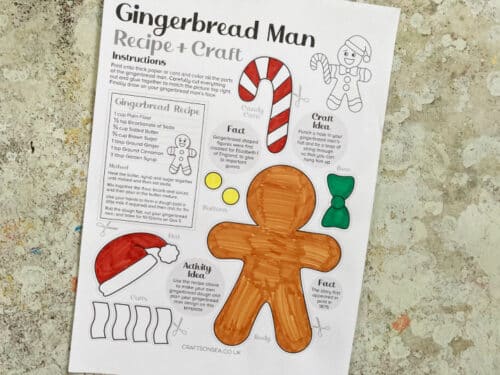 Build a Gingerbread Man Craft (FREE Printable) - Crafts on Sea