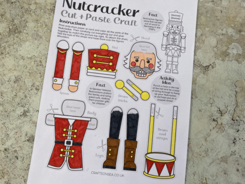 Build a Nutcracker Craft (FREE Printable Template) - Crafts on Sea