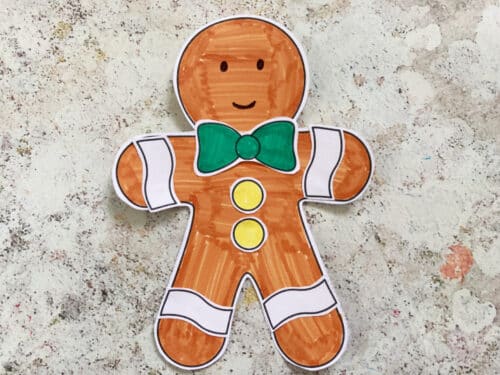 Build a Gingerbread Man Craft (FREE Printable) - Crafts on Sea