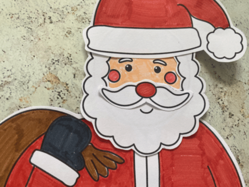 Build A Santa Printable (FREE Cut and Paste Craft) - Crafts on Sea