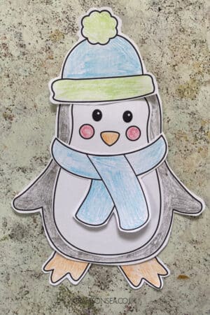 Build a Penguin Template: FREE Cut and Paste Craft - Crafts on Sea