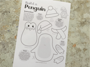Build a Penguin Template: FREE Cut and Paste Craft - Crafts on Sea