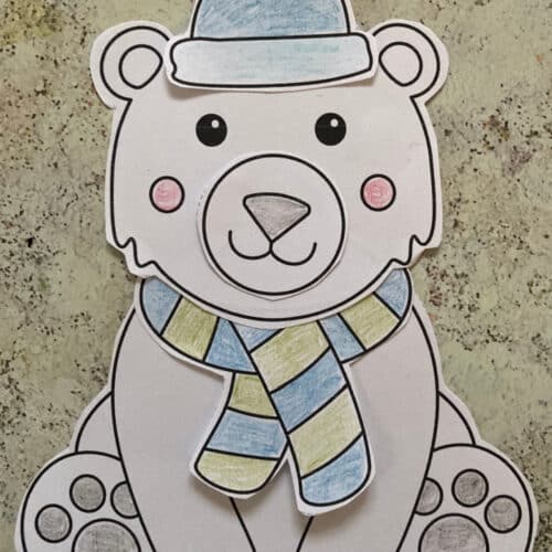 Build a Polar Bear Craft: FREE Printable - Crafts on Sea