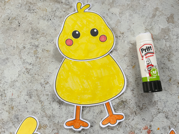 Build A Chick Craft (FREE Printable Cut and Paste Template) - Crafts on Sea