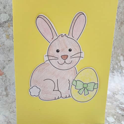 Build an Easter Bunny Craft (FREE Cut and Paste Printable) - Crafts on Sea