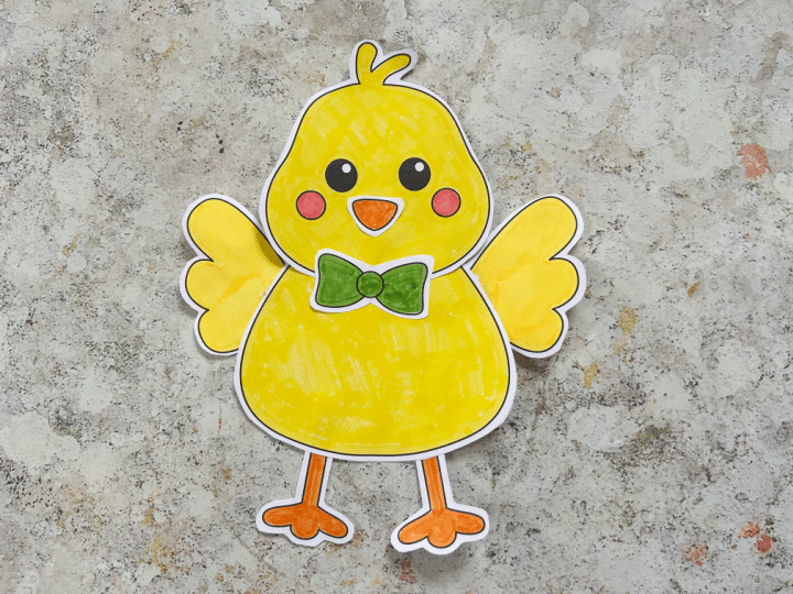 Build A Chick Craft (FREE Printable Cut and Paste Template) - Crafts on Sea