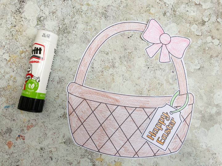 Printable Easter Basket Craft Template (Free PDF) - Crafts on Sea
