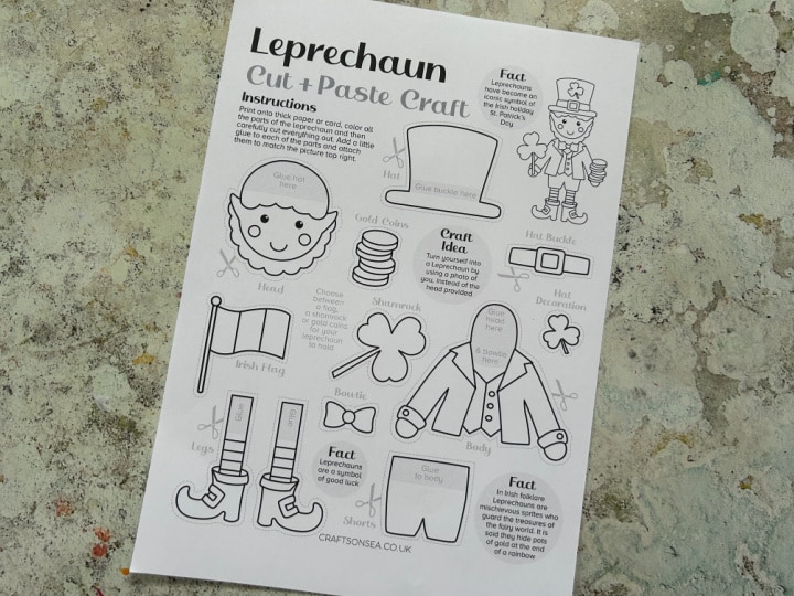 Build A Leprechaun Template (FREE Printable) - Crafts on Sea