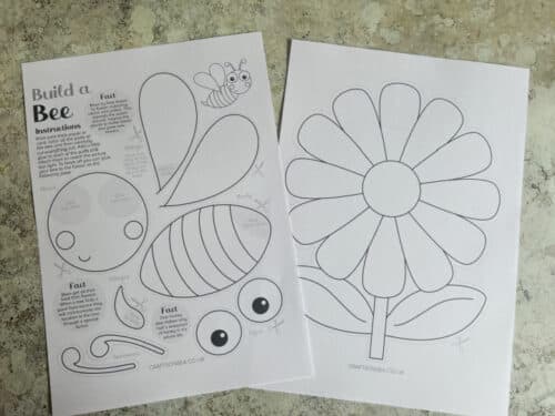 Build a Bee Craft (FREE Cut and Paste Printable) - Crafts on Sea