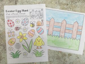 Easter Cut and Paste Craft (FREE Printable) - Crafts on Sea