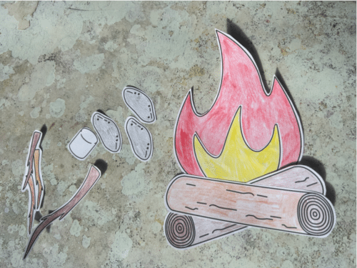 Build A Campfire Craft Printable (FREE PDF) - Crafts on Sea