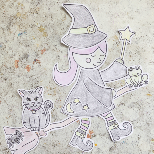 Build A Witch Printable Craft (FREE PDF) - Crafts on Sea