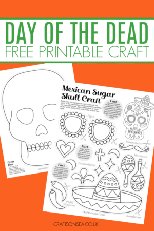 Day of The Dead Craft (FREE Printable) - Crafts on Sea