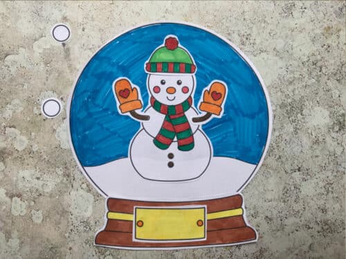 Snow Globe Craft (FREE Printable) - Crafts on Sea