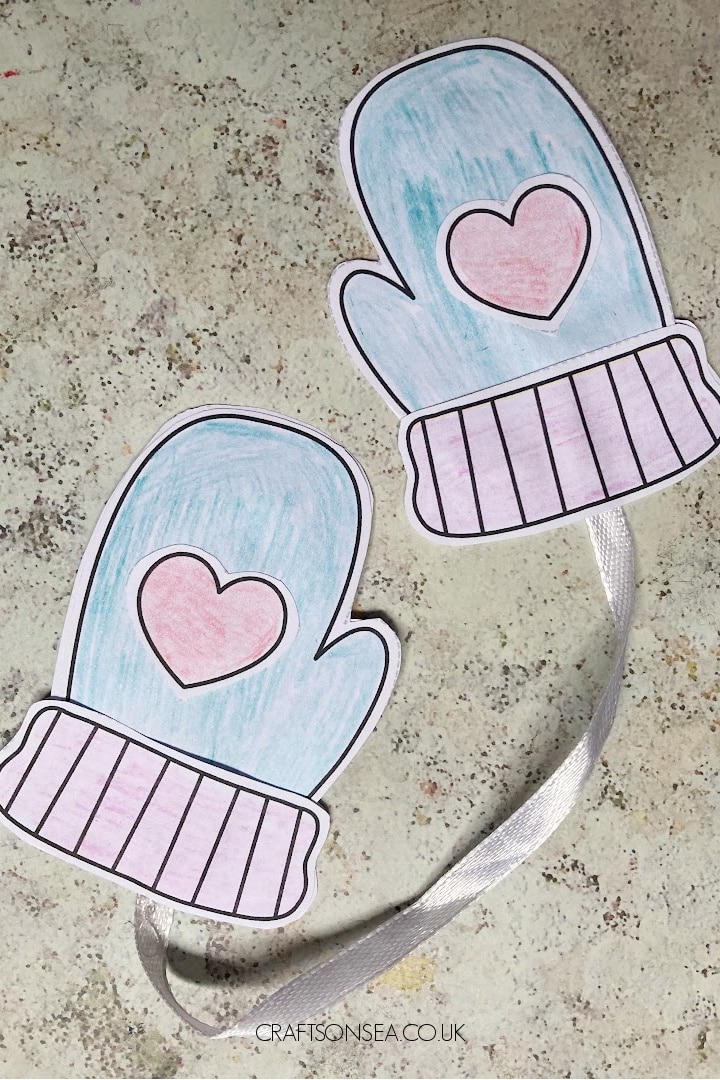 Printable Mittens Craft: FREE PDF - Crafts on Sea