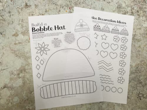 Winter Hat Craft Printable (FREE PDF) - Crafts on Sea