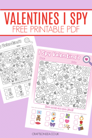 Valentines I Spy (FREE Printable) - Crafts on Sea