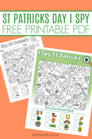 St Patricks Day I Spy (FREE Printable) - Crafts on Sea