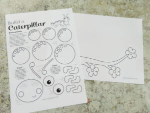 Build a Caterpillar Craft: FREE Printable Template - Crafts on Sea