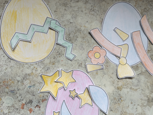 Printable Easter Egg Craft Template (Free PDF) - Crafts on Sea