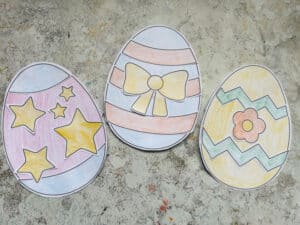 Printable Easter Egg Craft Template (Free PDF) - Crafts on Sea
