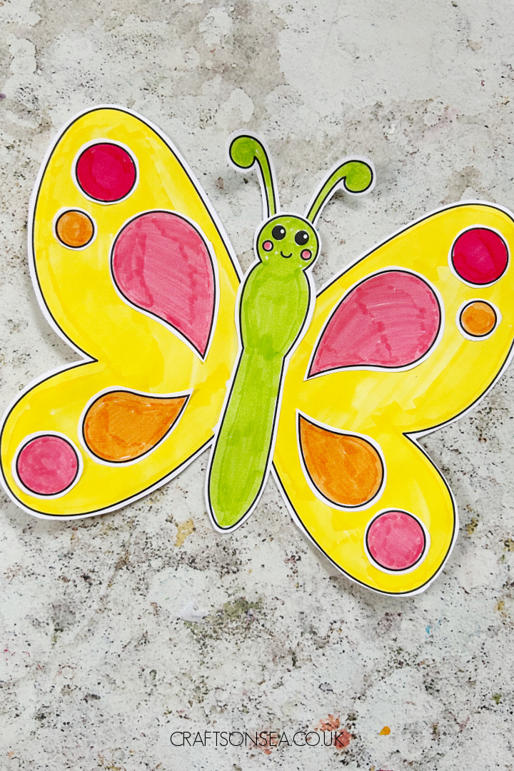 Build a Butterfly Printable: FREE Cut and Paste Craft - Crafts on Sea