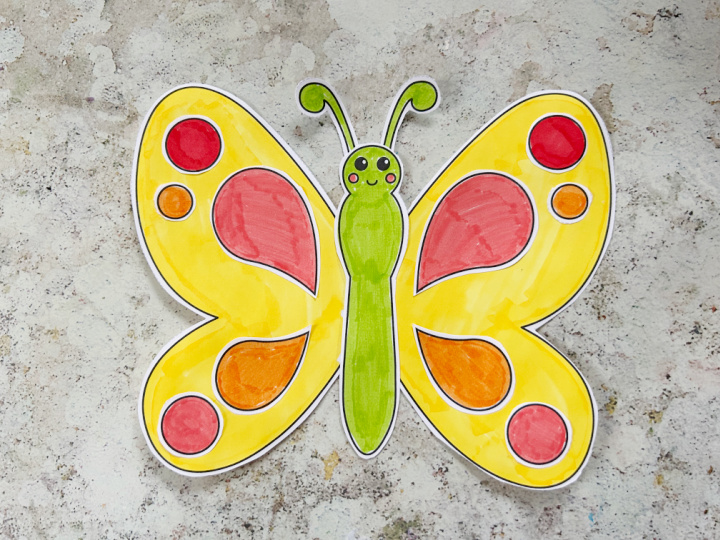 Build a Butterfly Printable: FREE Cut and Paste Craft - Crafts on Sea