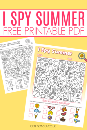 Summer I Spy (FREE Printable) - Crafts on Sea